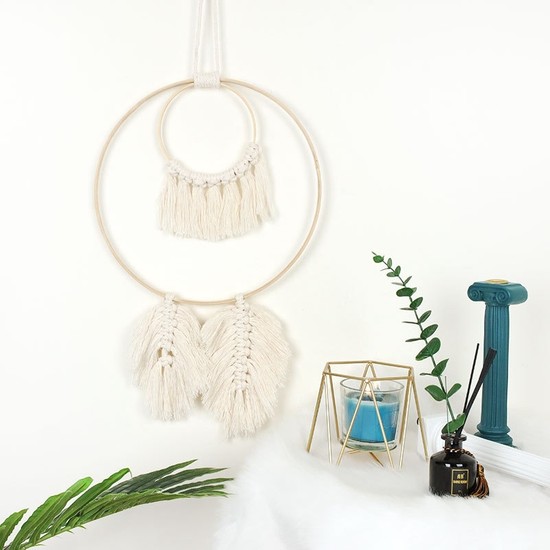 Humble Makrome Dokuma Duvar Asılı Dekorlar Tüy Sanat Duvar Fiyatı