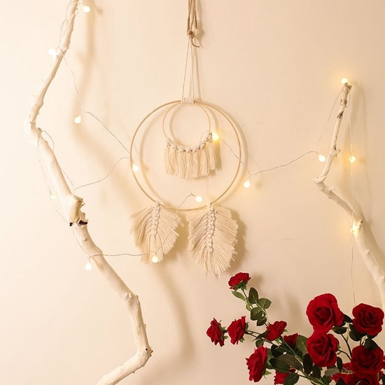 Humble Makrome Dokuma Duvar Asılı Dekorlar Tüy Sanat Duvar Fiyatı