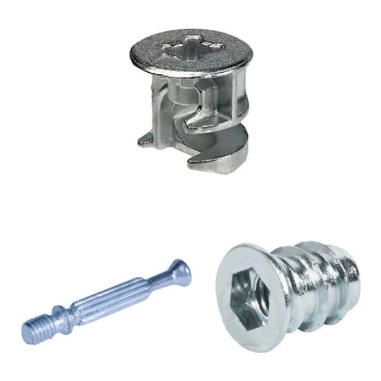 Hafele Minifix - 100 Takım 18 mm Ahşap Için Metal Dubelli Fiyatı