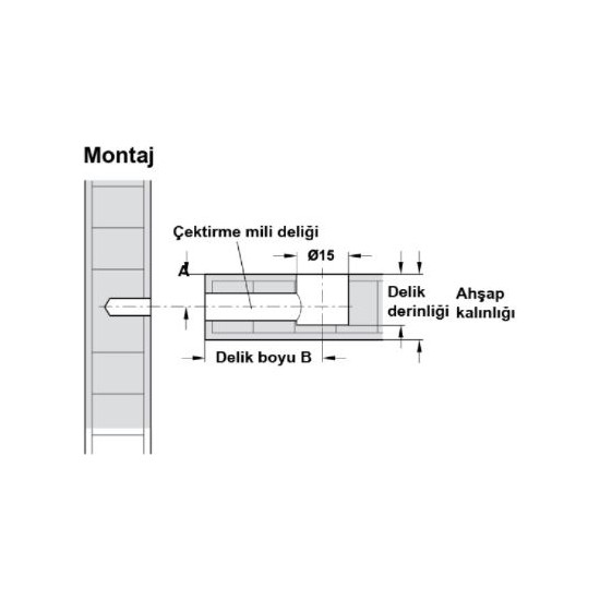 Hafele Minifix - 100 Takım 18 mm Ahşap Için Metal Dubelli Fiyatı