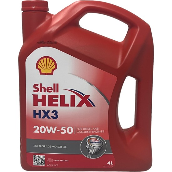 Shell Helix Hx3 20W-50 Motor Yağı 4 Litre (Üretim Yılı:2023) Fiyatı