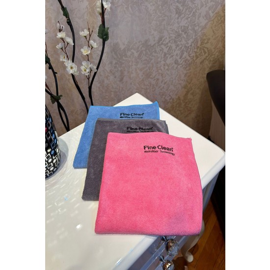Fine Clean 3 Adet Profesyonel Mikrofiber Toz ve Mutfak Bezi Fiyatı