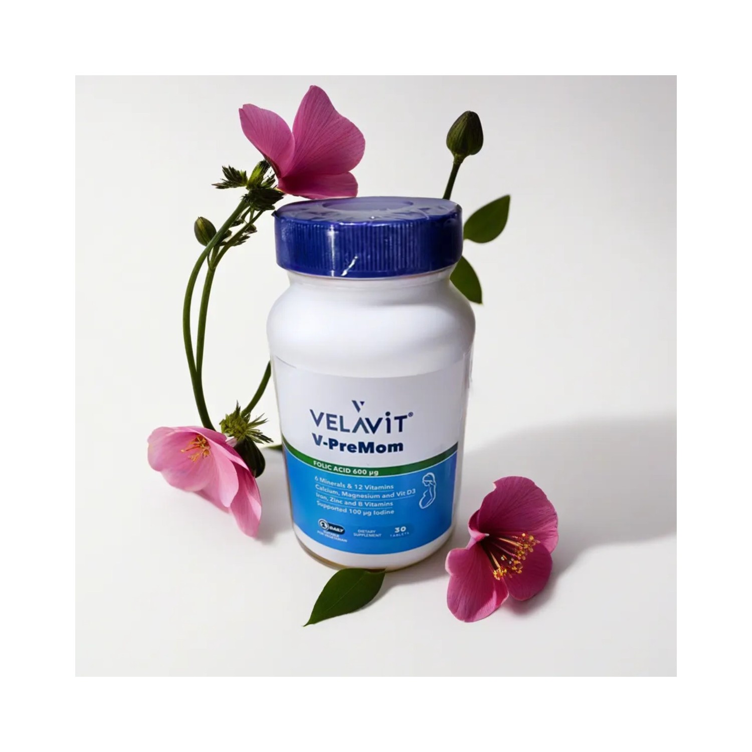 Velavıt V-Premom Folic Acid+6 Minerals + 12 Vitamins 30 Fiyatı