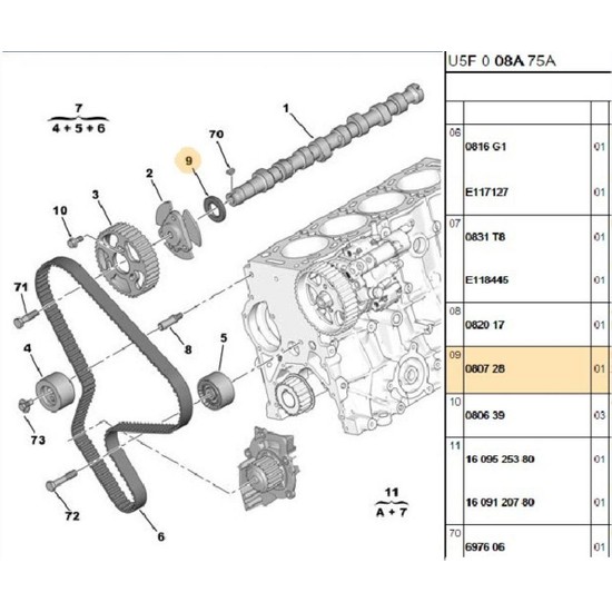 Psa Eksantrik Keçe Dw4-Dw6 (080728-023675-041151) Fiyatı