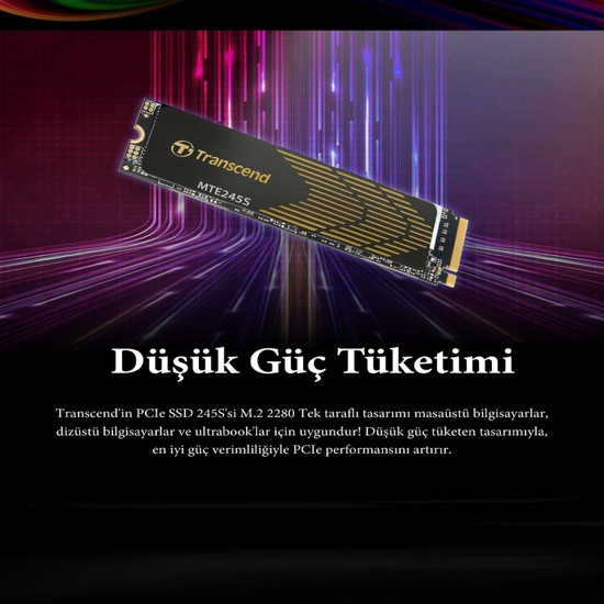 Transcend TS1TMTE245S 1tb M.2 2280 Pcıe GEN4X4 Nvme 3D Tlc Fiyatı