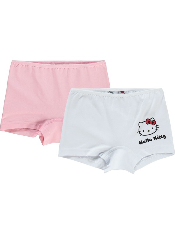 Hello Kitty Kız Çocuk 2'li Boxer Set 2-10 Yaş Pembe Fiyatı