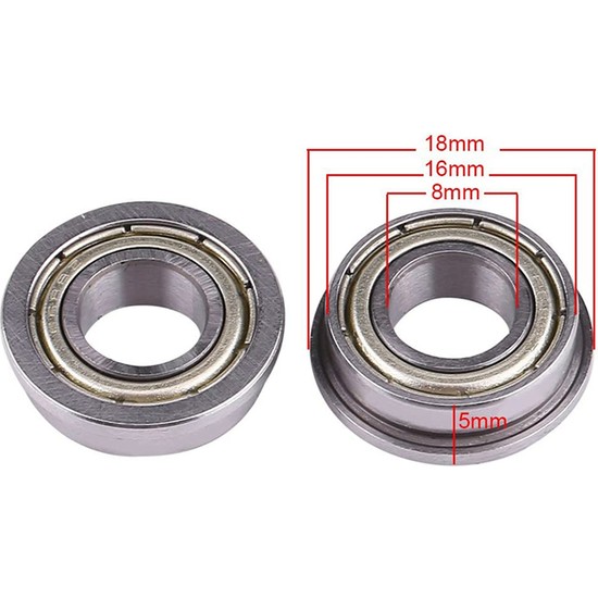 Sunshinee 100 Adet F688ZZ Flanşlı Radyal Bilyalı Rulmanlar Fiyatı