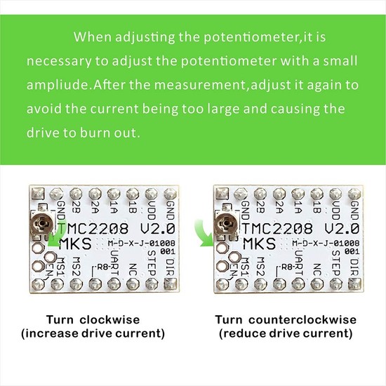 Sunshinee 5 Adet TMC2208 Step Motor Sürücü Uart Modeli Fiyatı
