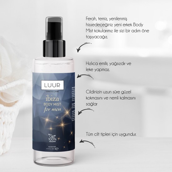 Luur Cosmetics & More İbiza Erkek Vücut Spreyi Fiyatı