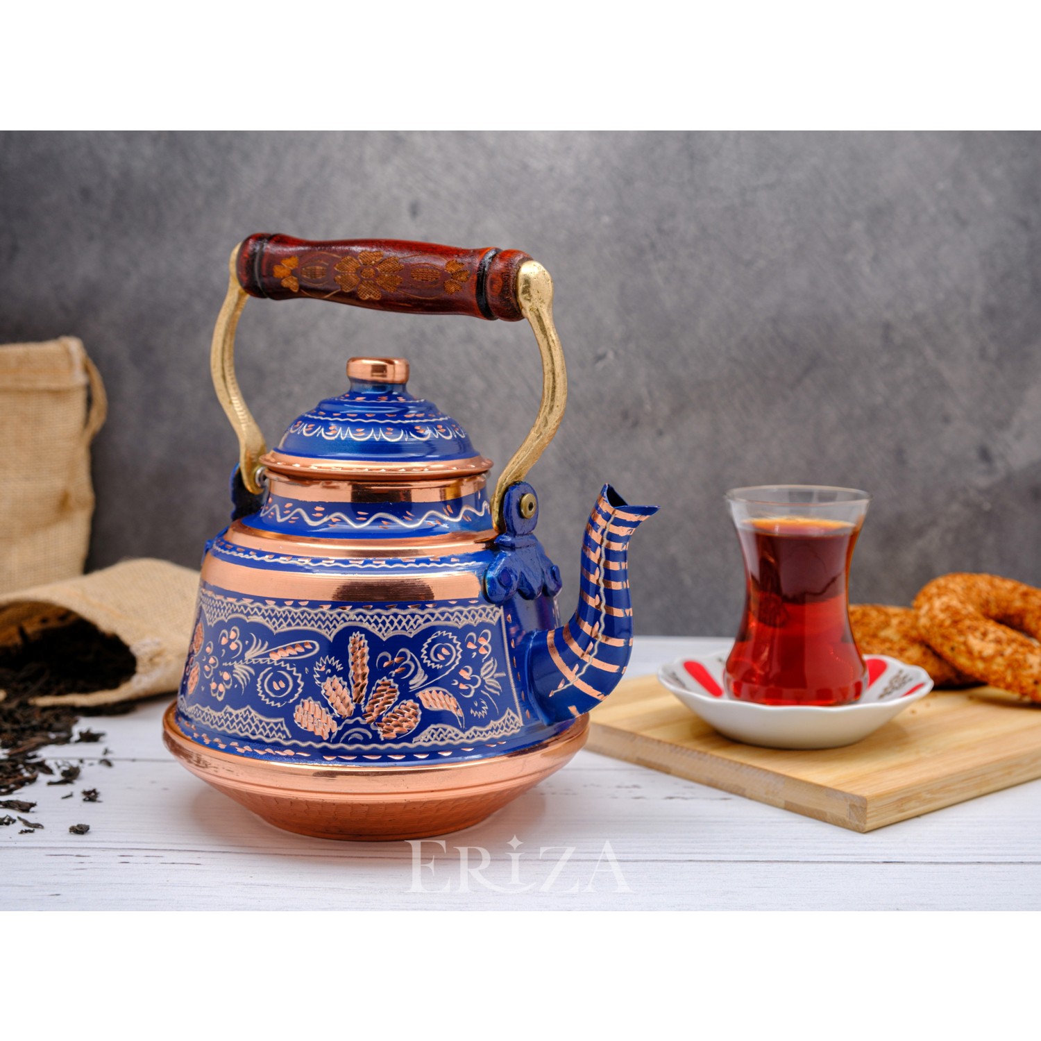 Eva Copper 1,6 Litre El Işlemeli Nostaljik Tekli Kalaylı Fiyatı