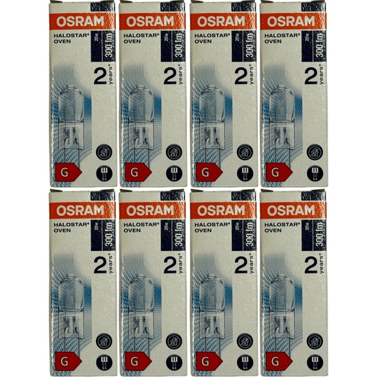 Osram 64428 20W 12V 2800K (Sarı Işık) Owen G4 Duylu Fırın Fiyatı