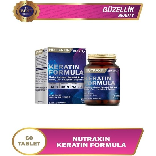 Nutraxin Keratin Formula 60 Tablet Fiyatı - Taksit Seçenekleri
