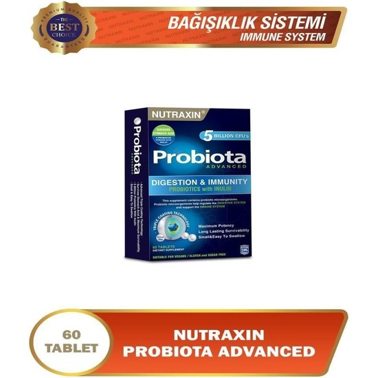 Nutraxin Probiota Advanced 60 Tablet Fiyatı - Taksit Seçenekleri