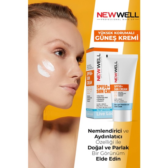 New Well Güneş Kremi Yüksek Koruma Spf 50+ Aloe Vera Fiyatı