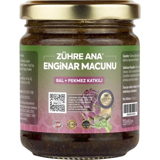 Zühre Ana Enginar Macunu Bal ve Pekmez Katkılı Macun 240 gr Fiyatı