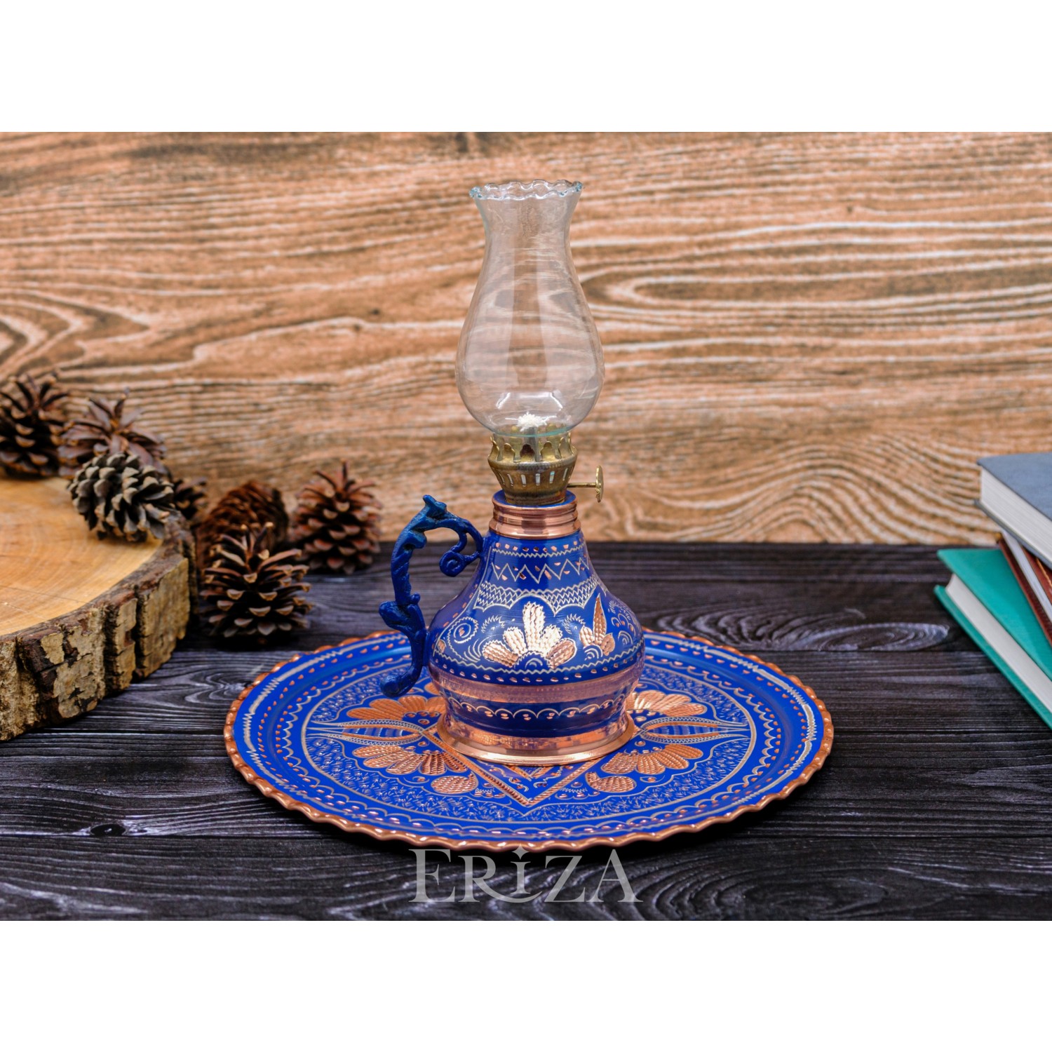 Eva Copper 350 ml Dekoratif Nostaljik Fitilli Bakır Kandil, Fiyatı