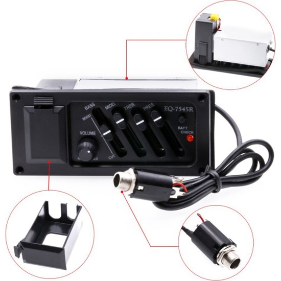 Passing EQ-7545R Pre-Amp Akustik Gitar Preamp Amplifikatör Fiyatı