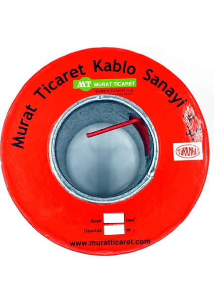 Murat 100 Metre 2mm² Kırmızı Bakır Kablo Kalaylı Nyaf Tekne Fiyatı