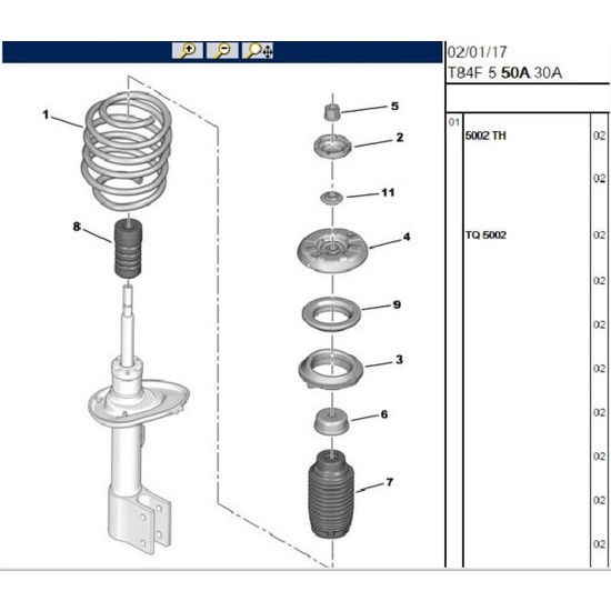 Psa Amortisör Üst Tabla 3008 5008 (5033F6) Fiyatı