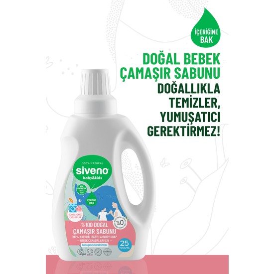 Siveno %100 Doğal Bebek Çamaşır Sabunu Kendinden Fiyatı