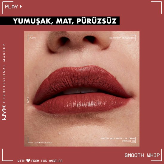 Nyx Professional Makeup Smooth Whip Kremsi Likit Mat Ruj - Fiyatı