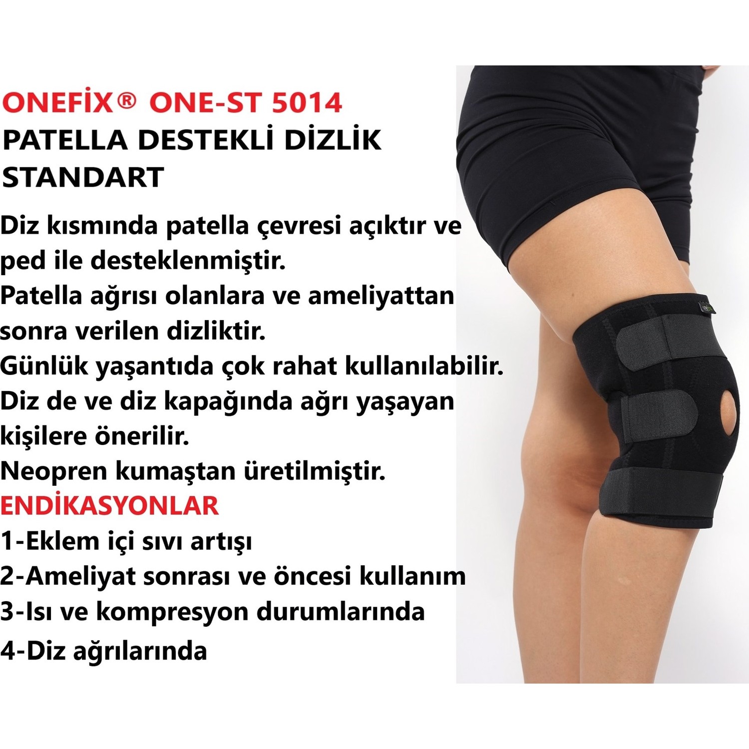 Onefix Standart Patella Destekli Dizlik - Onefix - Fiyatı
