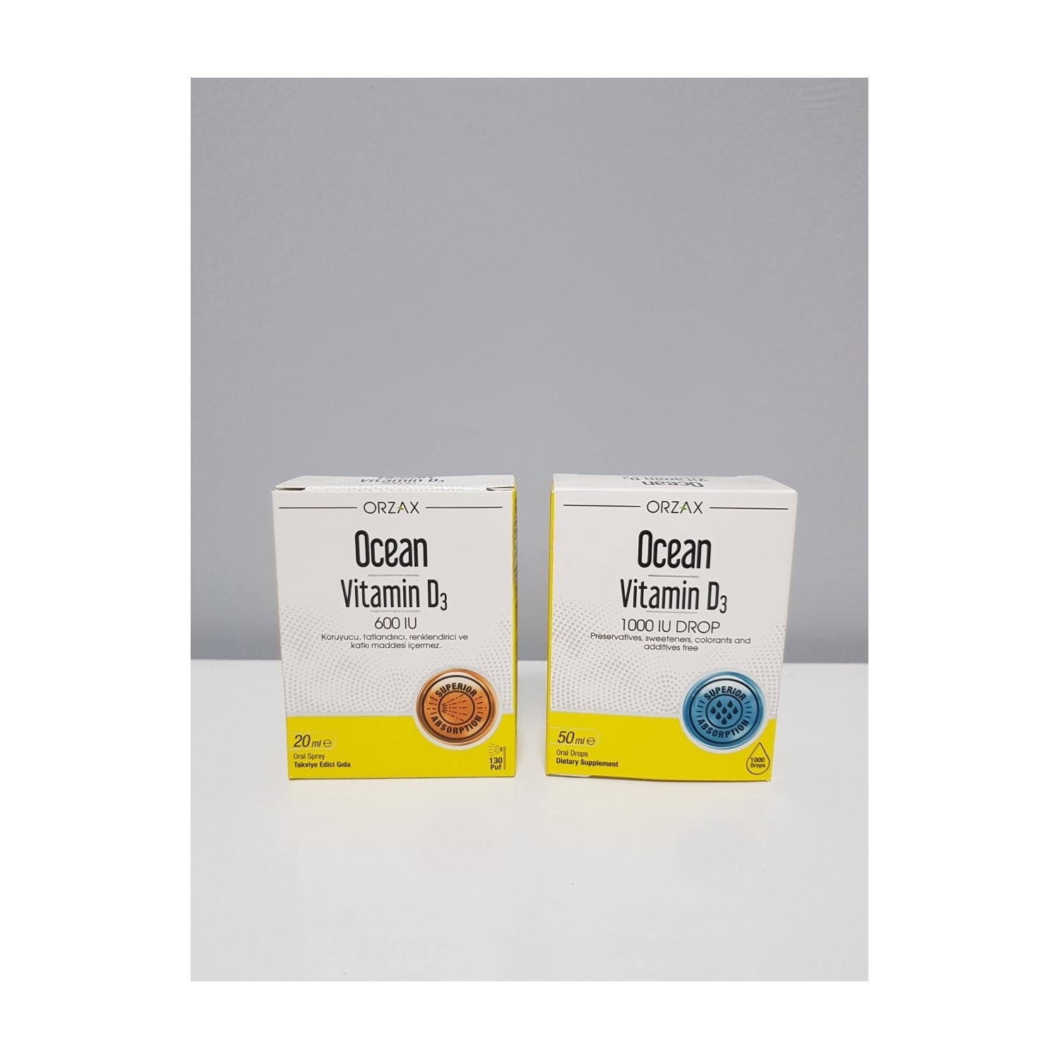 Ocean Vitamin D3 600 Iu 20 ml+OCEAN Vitamin D3 1000 Iu Damla Fiyatı