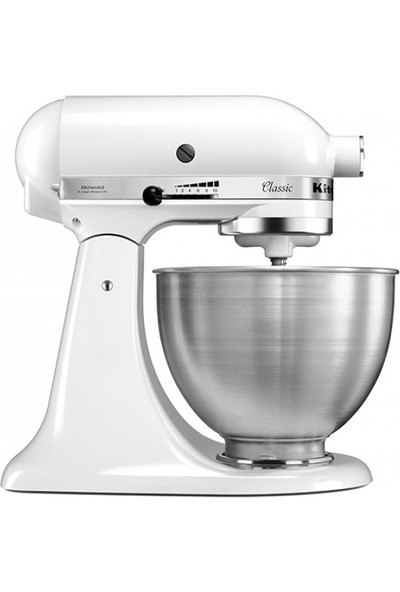 KitchenAid Classic Stand Mikser 4.3 Lt White 5K45SS KitchenAid Classic Stand Mikser 4.3 Lt White 5K45SS
