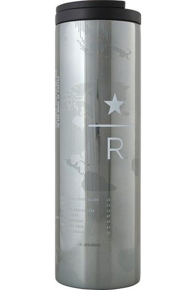 Starbucks Reserve™ Gümüş Harita Tasarı mlı Termos - 473 ml Starbucks Reserve™ Gümüş Harita Tasarı mlı Termos - 473 ml