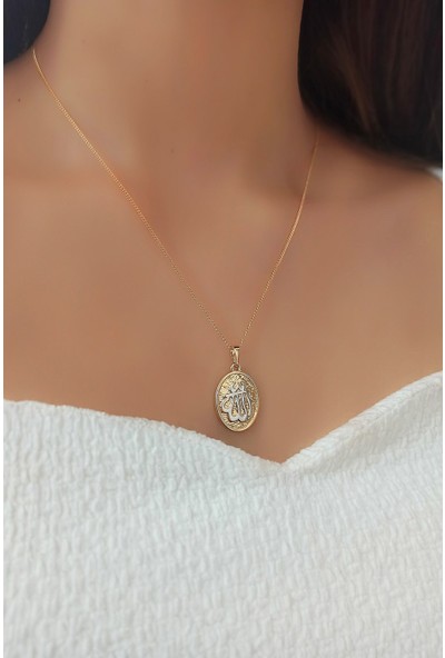 ÇLK Accessories Özel Seri Allah Yazılı Kadın Kolye TRKOLYE5380 B33503