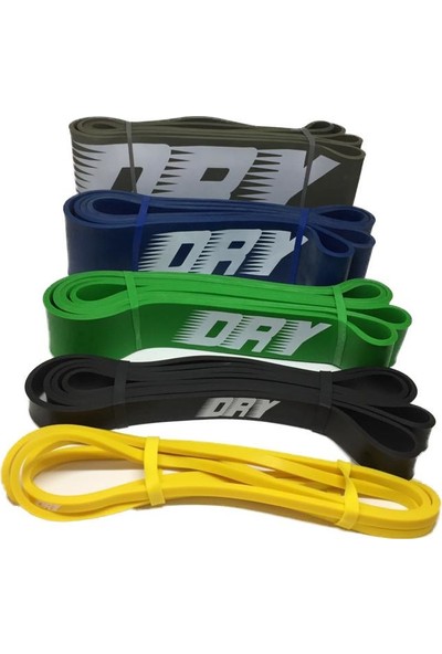 Dry Power Band Silikon 5 Farklı Direnç Lastiği Seti