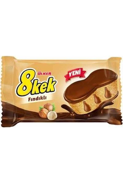 Ülker Dankek 8 Kek Çikolatalı Fındıklı 52 gr X 24 Ülker Dankek 8 Kek Çikolatalı Fındıklı 52 gr X 24