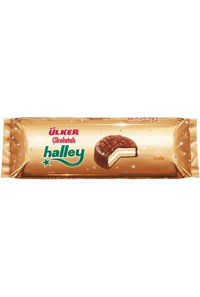 Ülker Halley Kaplamalı Bisk. 8 x 30  gr x 12 Adet