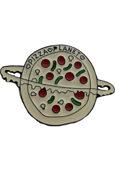 Makko Polo Pizza Tasarımlı Broş - Rozet Makko Polo Pizza Tasarımlı Broş - Rozet