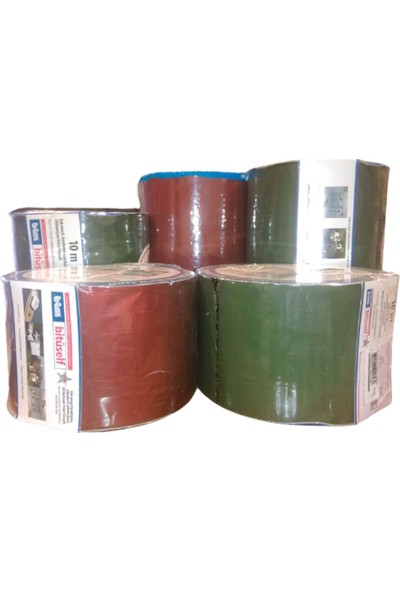 Bitüself Yalıtım Bandı En 10 cm Boy 10 M Düz Kırmızı S 037