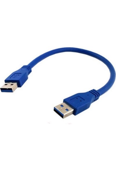 USB 3.0 Erkek Erkek Kısa USB Kablo 30 cm USB 3.0 Erkek Erkek Kısa USB Kablo 30 cm