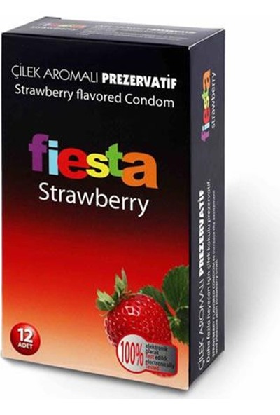 Fiesta Strawberry Çilekli Aromalı Prezervatif