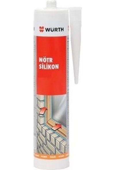 Würth Würt Nötr Silikon Altınmeşe 310 ml HR1876 Würth Würt Nötr Silikon Altınmeşe 310 ml HR1876