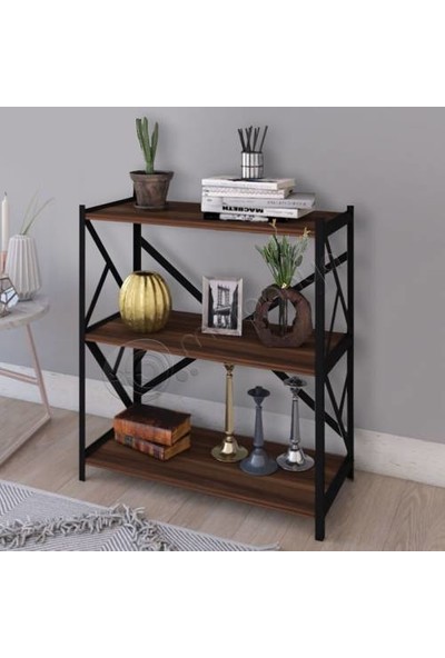 Larem Mobilya Metal Mini Kitaplık 3 Raflı Kitap Rafı Dosya Evrak Rafı Ceviz Larem Mobilya Metal Mini Kitaplık 3 Raflı Kitap Rafı Dosya Evrak Rafı Ceviz