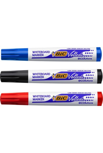 Bic Velleda Beyaz Tahta Kalemi 1 Siyah 1 Kırmızı 1 Mavi Bic Velleda Beyaz Tahta Kalemi 1 Siyah 1 Kırmızı 1 Mavi