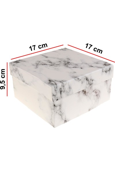 Attach Mermer Desenli Hediye Kutu No : 3