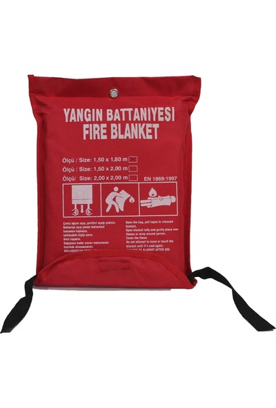 Fire Blanket Yangın Battaniyesi 150 x 180 cm Fire Blanket Yangın Battaniyesi 150 x 180 cm