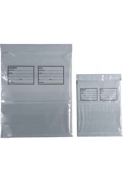 E-Derin Ambalaj Baskılı Cepli Kargo Poşeti 30 x 37+5 cm 1000'li