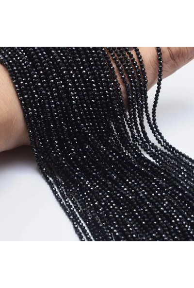 Subu Takı Siyah 4 mm Kristal Boncuk 300 Adet