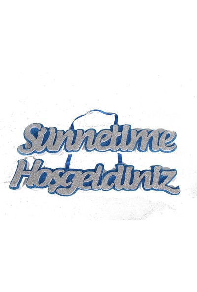 Kına Atölyesi Sünnetime Hoşgeldiniz Yazılı Ipli Köpüklü Strafor