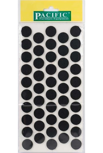 Pacific Yapışkanlı Yuvarlak Keçe 20 Mm Siyah Pacific Yapışkanlı Yuvarlak Keçe 20 Mm Siyah