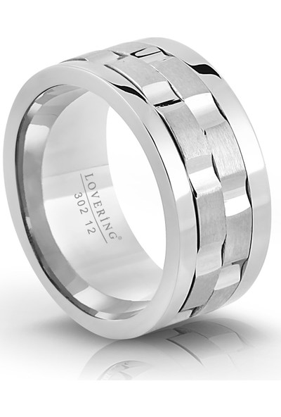 Lovering LVR302E Erkek Çelik Yüzük