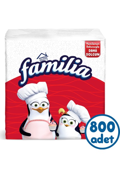 Familia 100'LÜ Peçete 8'li Koli Familia 100'LÜ Peçete 8'li Koli