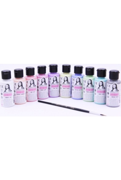 Mona Lisa Chalky Pastel Akrilik Boya 10 Renk x 40 ml + Fırça Mona Lisa Chalky Pastel Akrilik Boya 10 Renk x 40 ml + Fırça