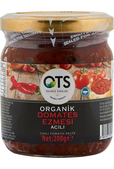 OTS Kuru Domates Ezmesi Acılı 200 gr OTS Kuru Domates Ezmesi Acılı 200 gr